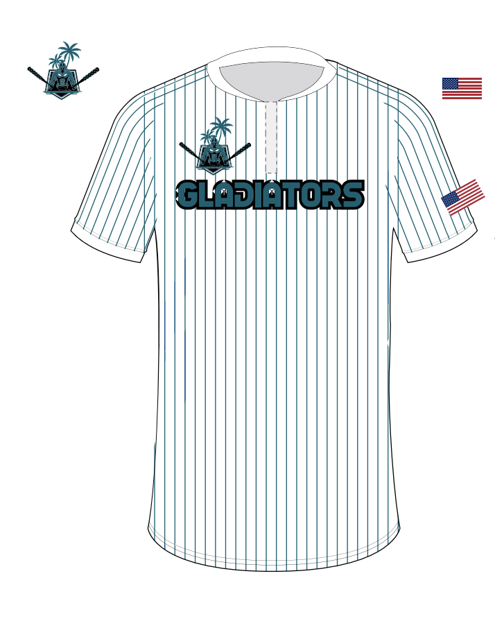 Gladiators Baseball Cage Jacket *Coaches* (Pinstripe) - TeamLAX Plus