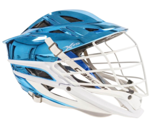 CASCADE XRS PRO CAROLINA BLUE CHROME HELMET- Avalanche - TeamLAX Plus